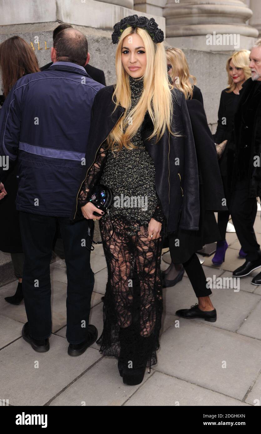 Zara Martin arriving at the 'Julien MacDonald' autumn/ winter 2013 ...