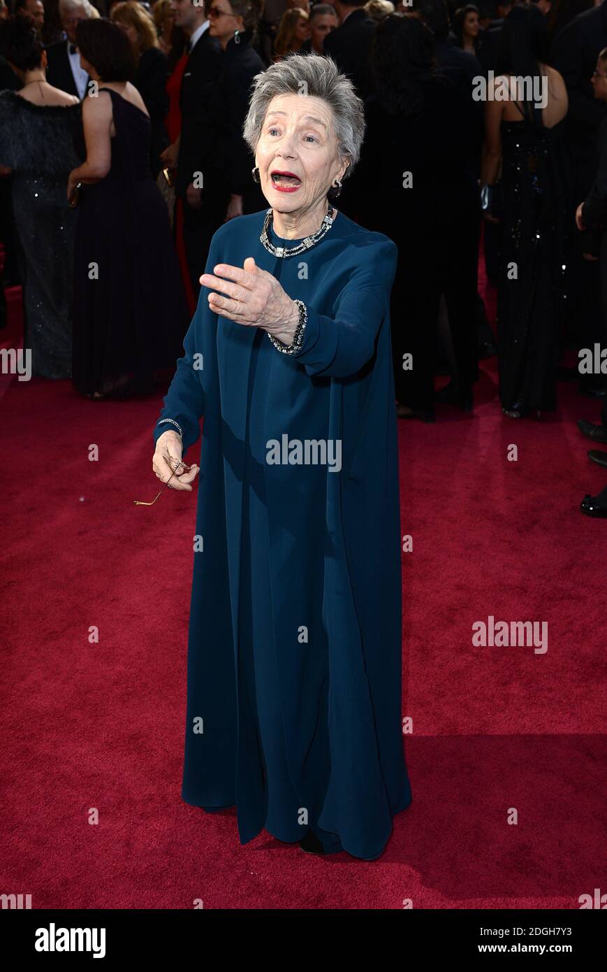 Emmanuelle Riva arriving for the 85th Academy Awards at the Dolby ...