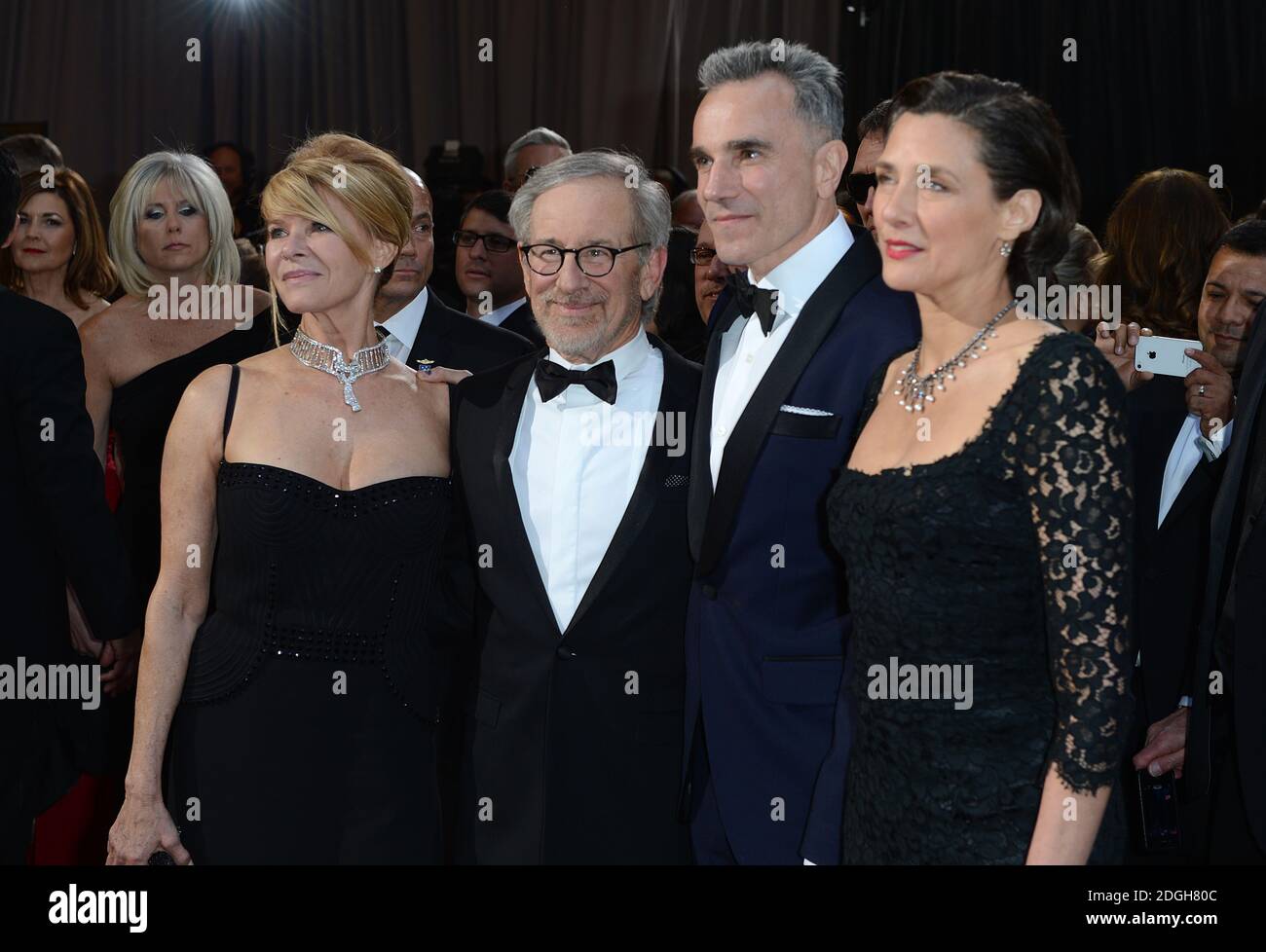 Kate Capshaw, Steven Spielberg, Daniel Day-Lewis and Rebecca Miller ...