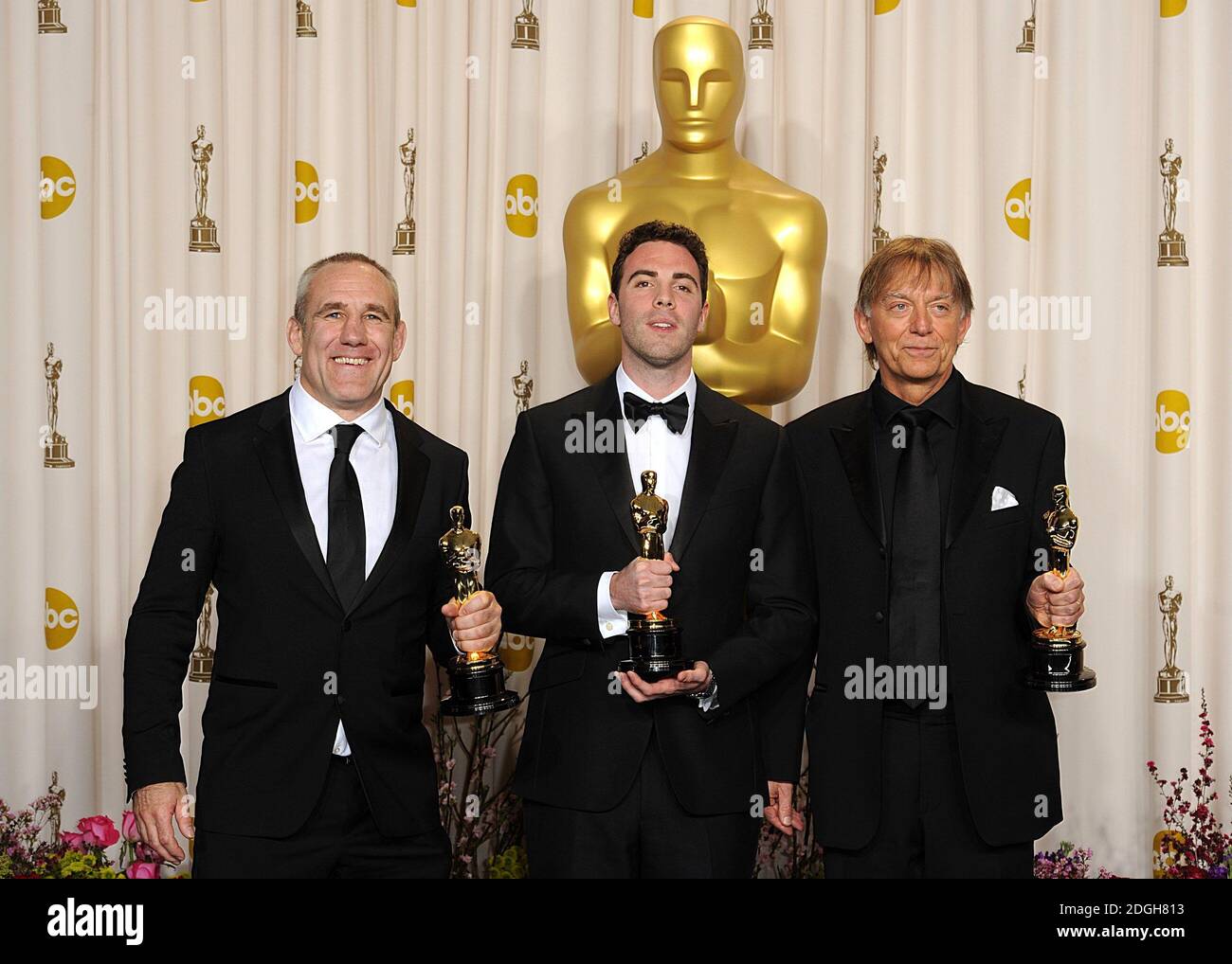 Andy Nelson, Mark Paterson and Simon Hayes with the Oscar for ...