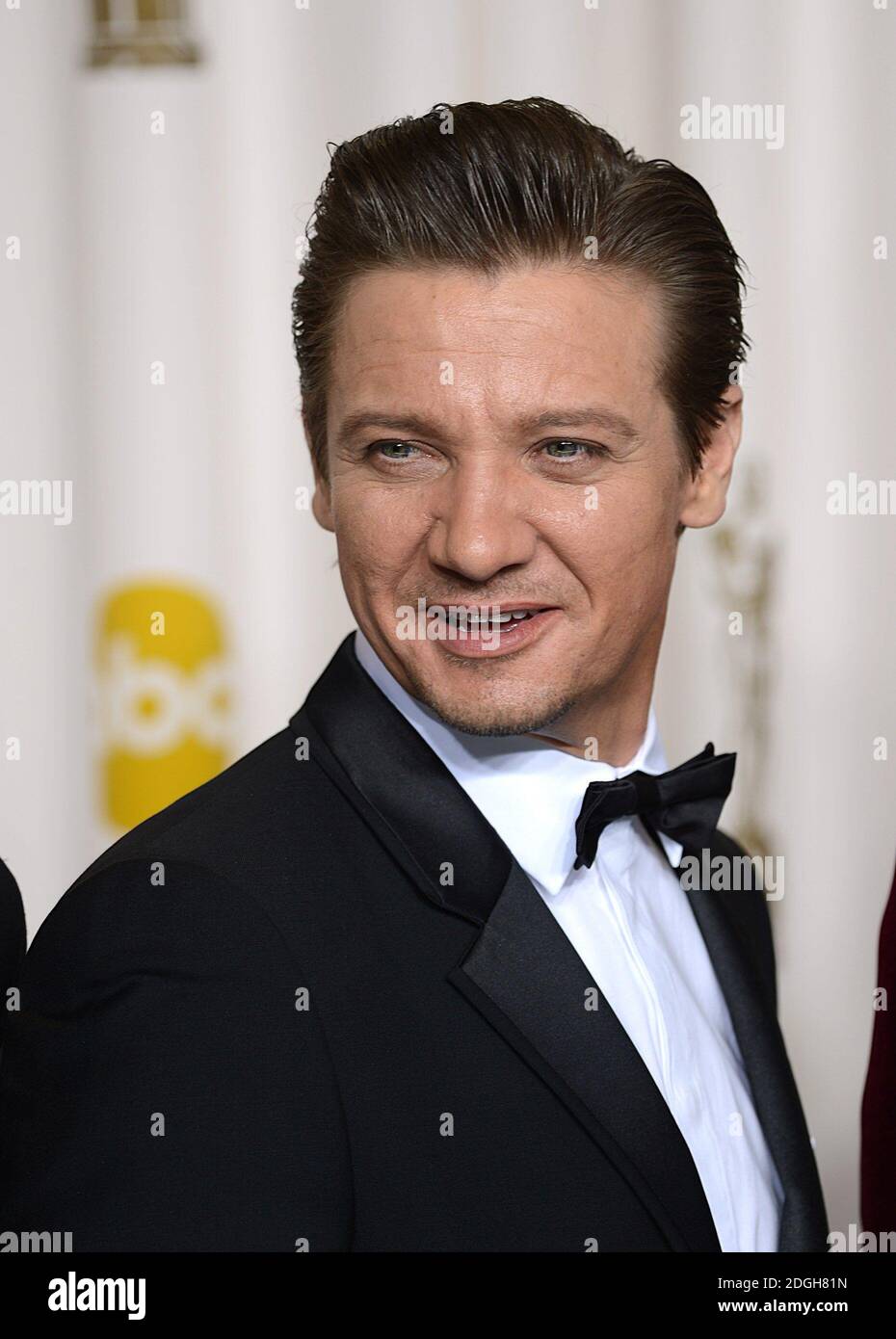 Jeremy Renner at the 85th Academy Awards at the Dolby Theatre, Los ...