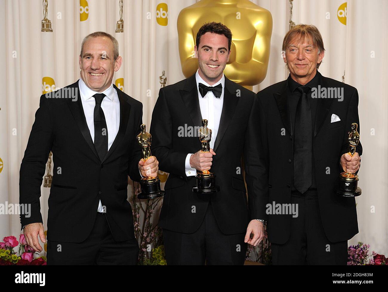 Andy Nelson, Mark Paterson and Simon Hayes with the Oscar for ...