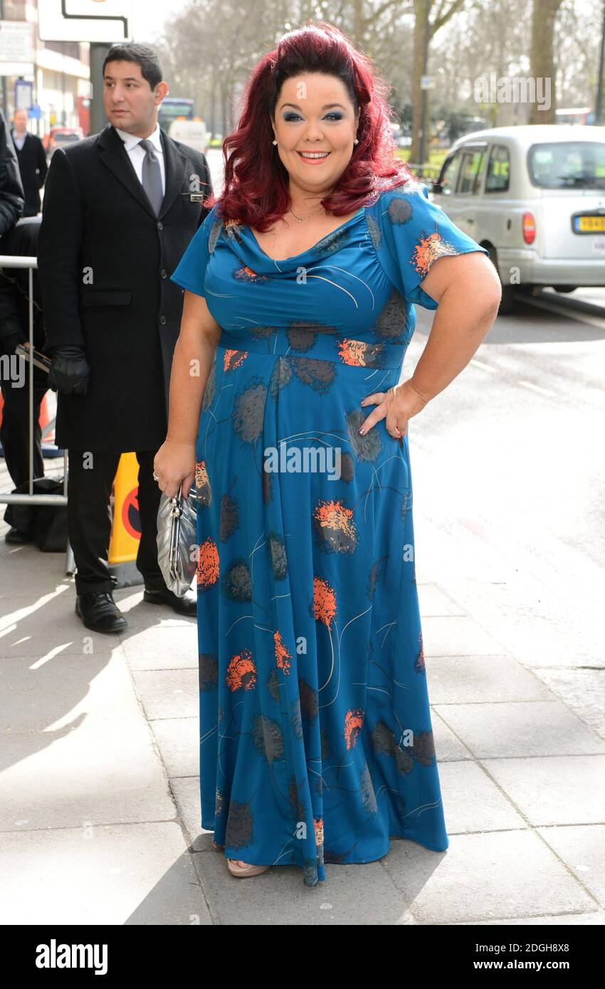 Lisa Riley arriving at the 2013 TRIC Awards, at Grosvenor House on Park ...