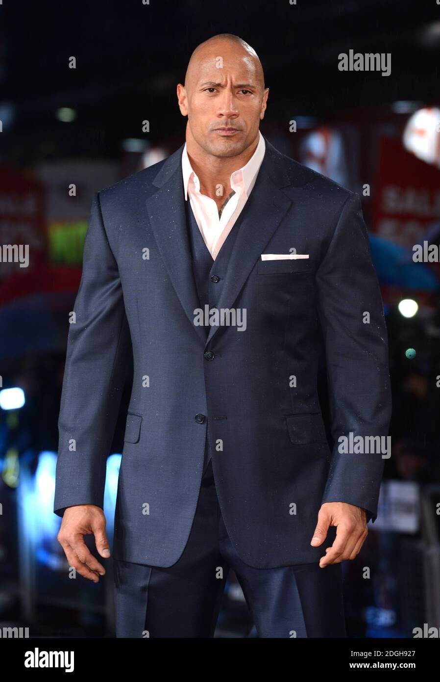 Dwayne Johnson arrives for the UK premiere of GI Joe: Retaliation at ...