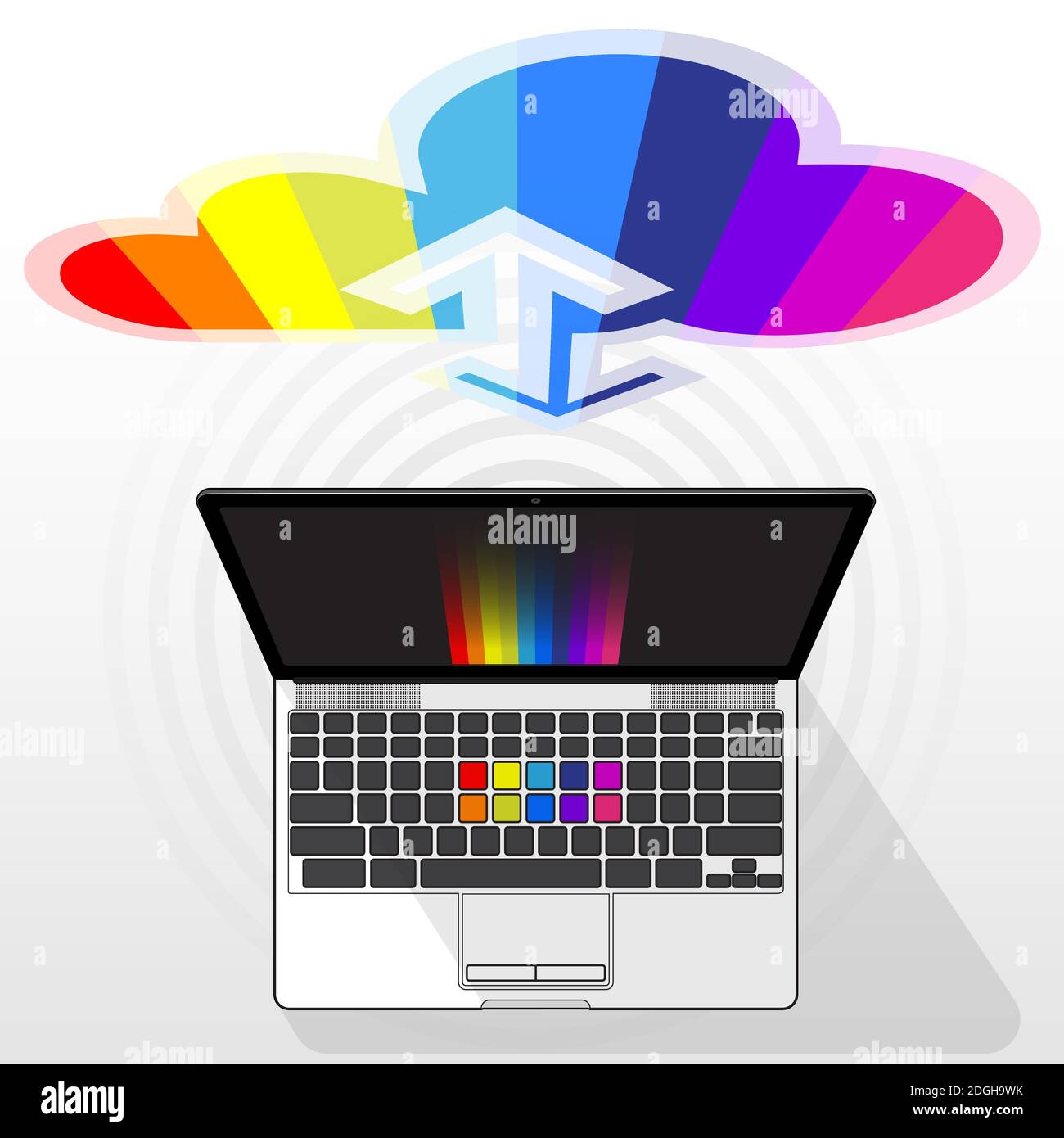 Hi tech cloud Stock Vector Images - Alamy