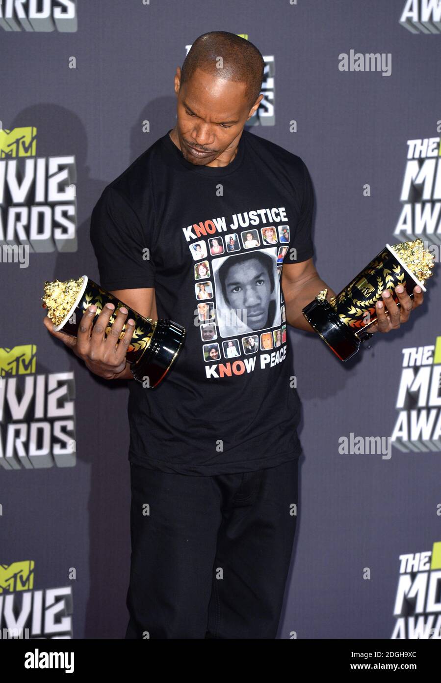 Jamie Foxx at The MTV Movie Awards 2013, Sony Pictures Studios, Culver ...