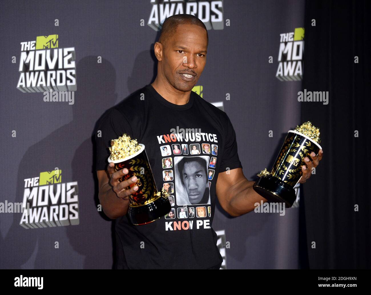 Jamie Foxx at The MTV Movie Awards 2013, Sony Pictures Studios, Culver ...