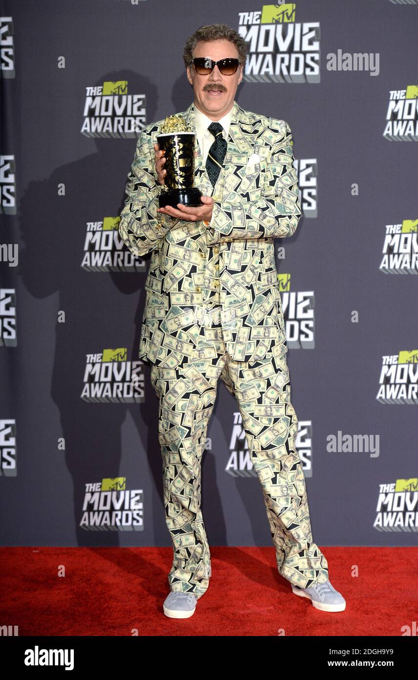 Will Ferrell at The MTV Movie Awards 2013, Sony Pictures Studios ...
