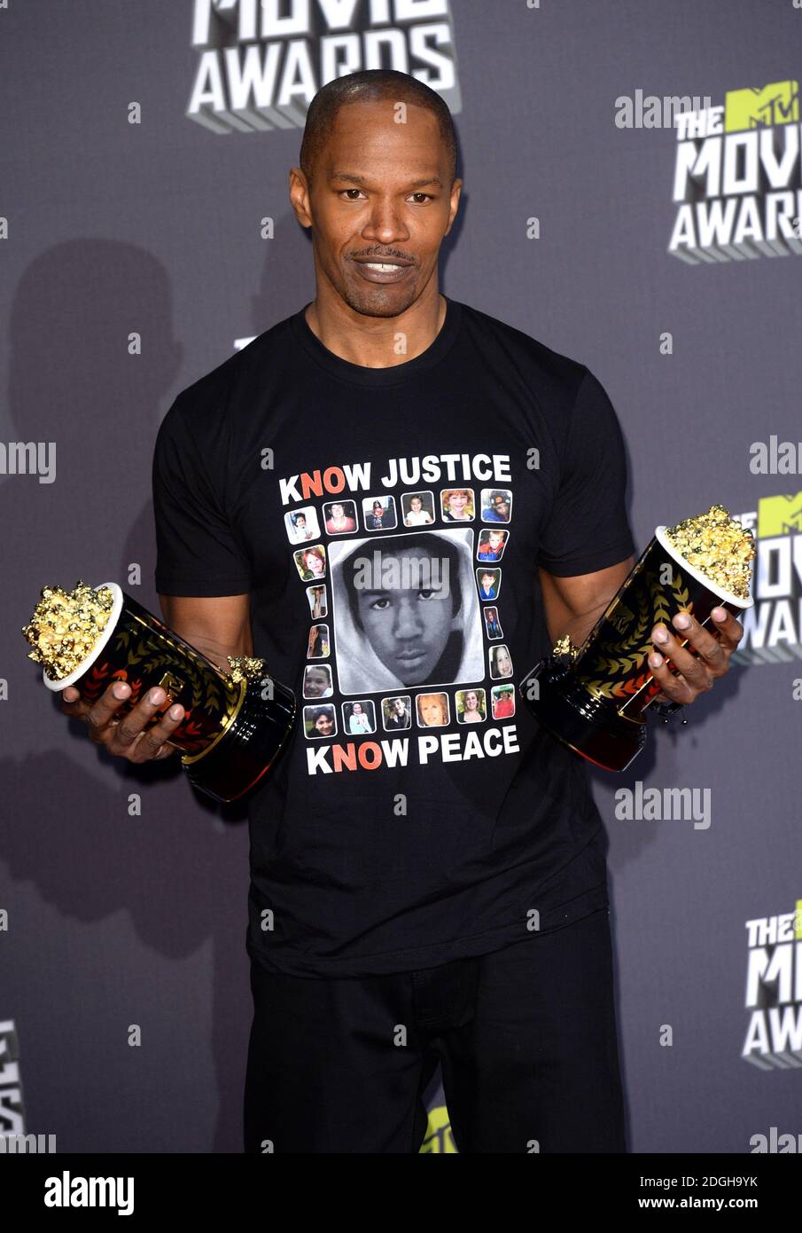 Jamie Foxx at The MTV Movie Awards 2013, Sony Pictures Studios, Culver ...