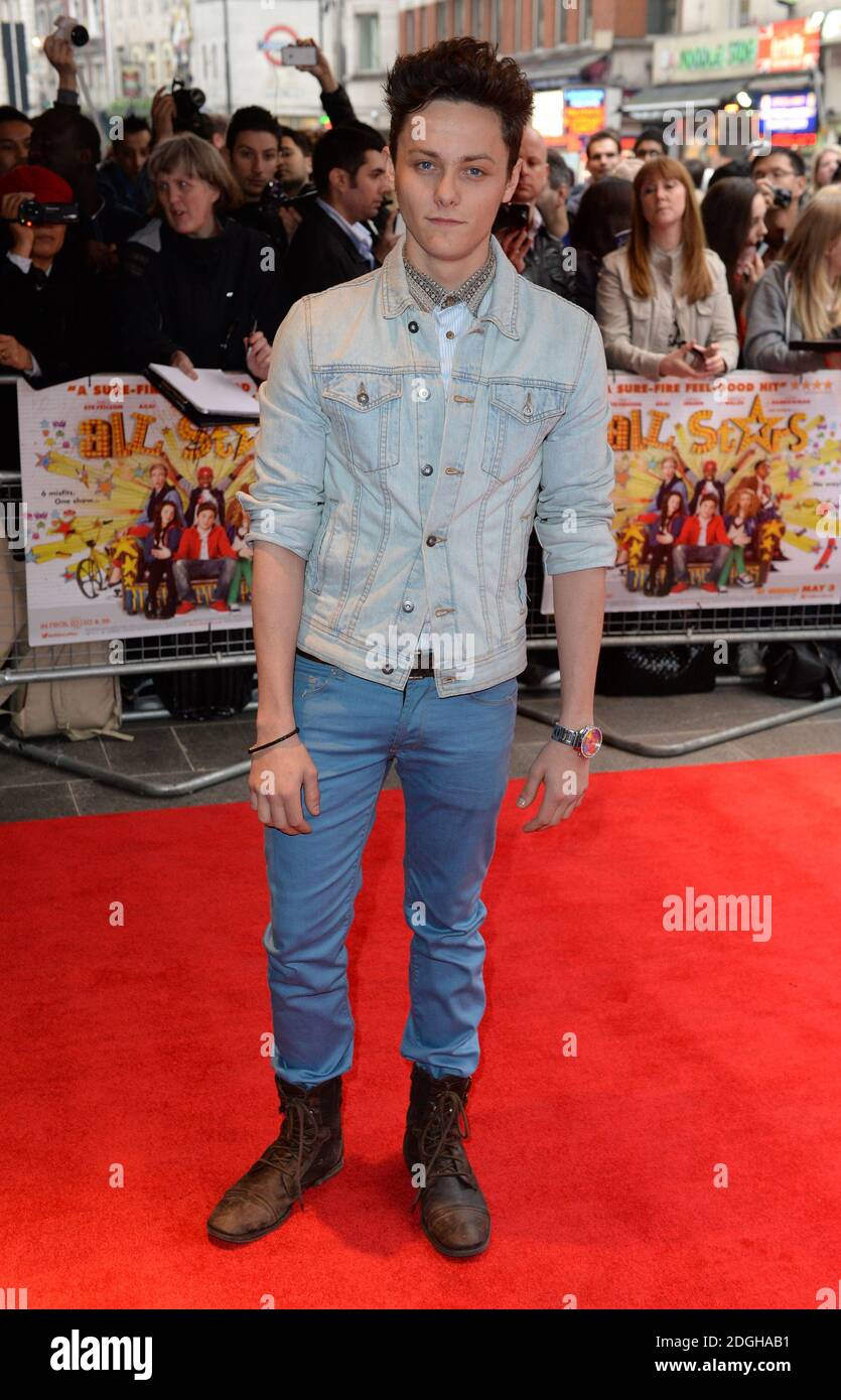 Tiger Drew Honey arriving at the All Stars UK Premiere, Vue Cinema ...