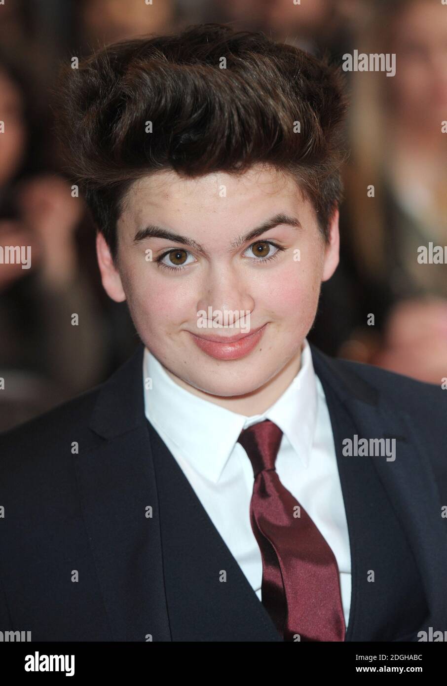 Theo Stevenson arriving at the All Stars UK Premiere, Vue Cinema ...