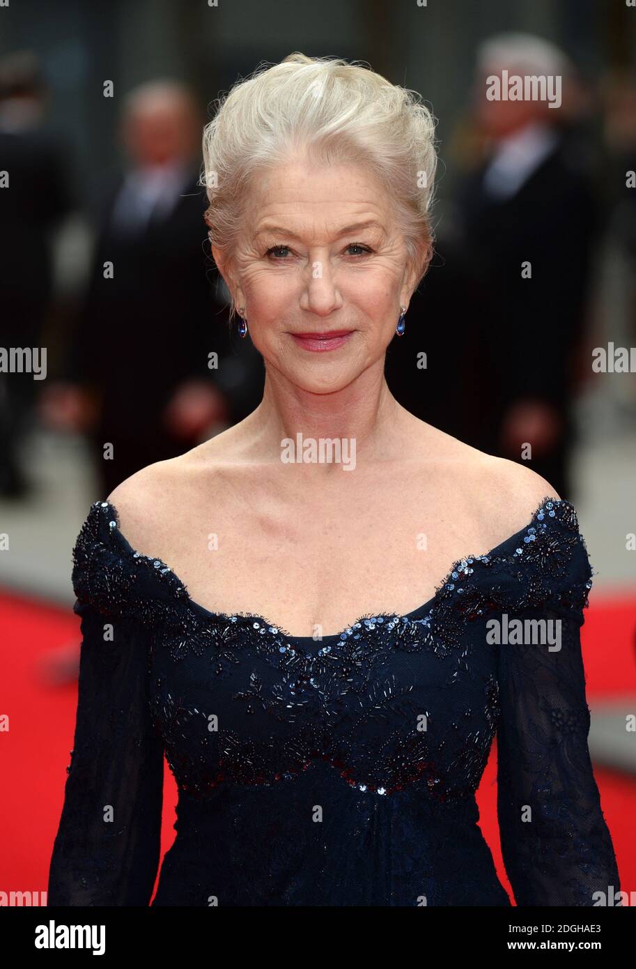 Helen Mirren arriving at the Olivier Awards 2013, Royal Opera House ...