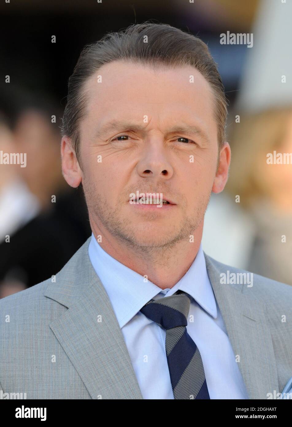 Simon Pegg arriving at the premiere of Star Trek Into Darkness 3D ...