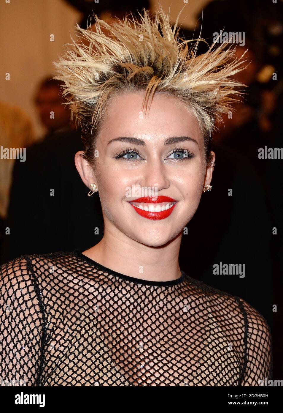 Miley Cyrus arriving at the Costume Institute Benefit Gala at the ...