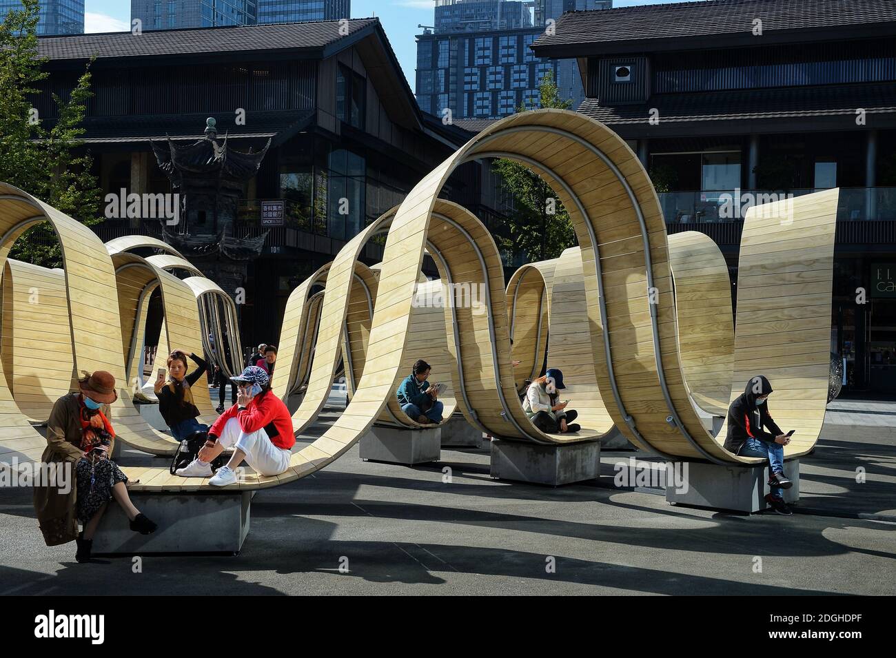 The art installation named °Please Be Seated,± which is designed by ...