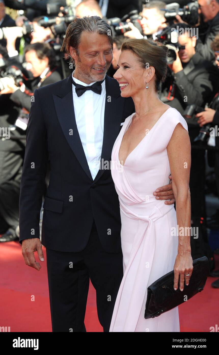 Mads Mikkelsen and Hanne Jacobsen arriving at the premiere of Zulu, and ...