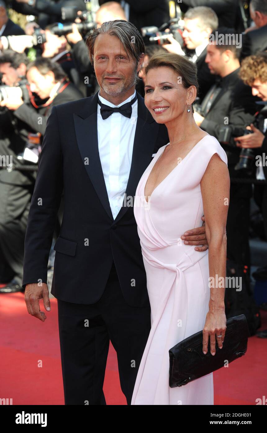 Mads Mikkelsen and Hanne Jacobsen arriving at the premiere of Zulu, and ...