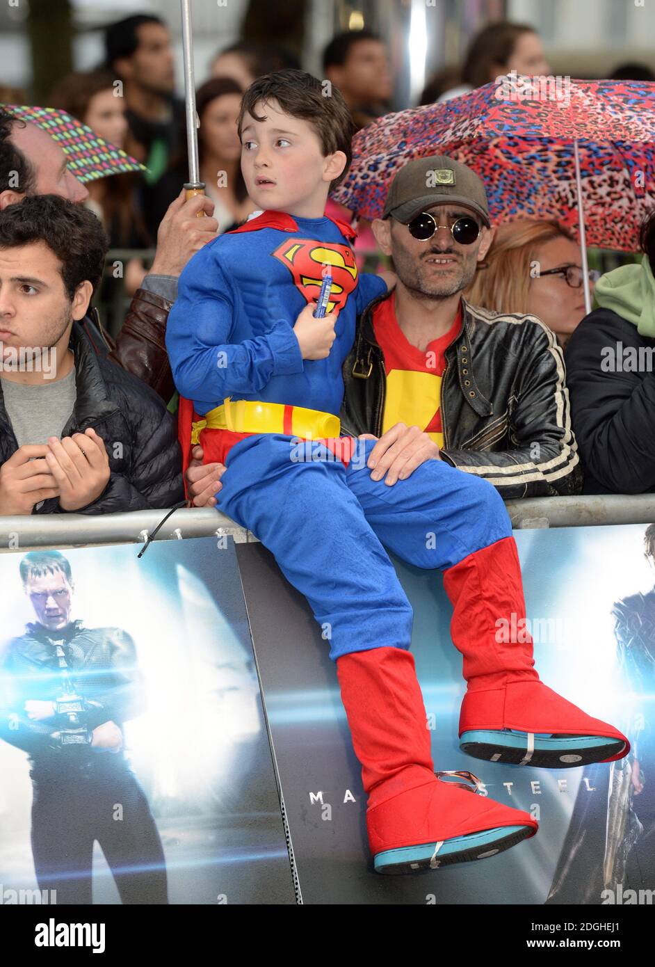 Superman crowd hi-res stock photography and images - Alamy