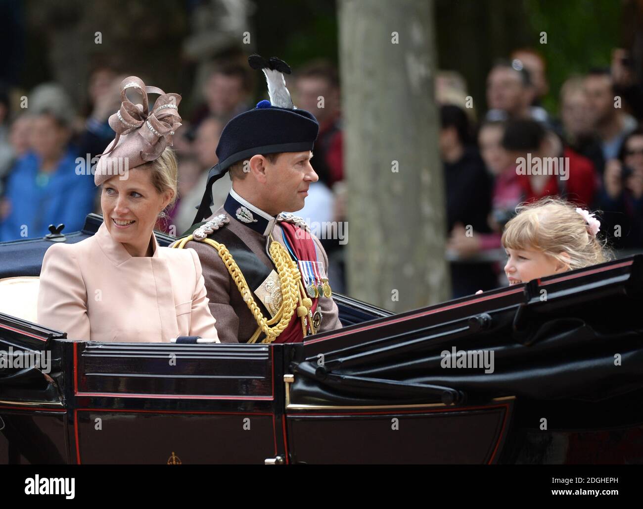The Count and Countess of Wessex with daughter Lady Louise at Trooping ...