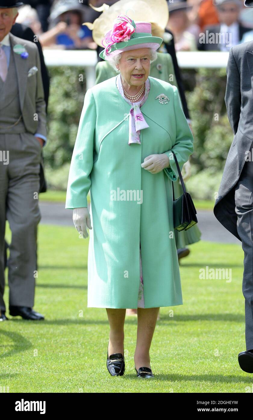 Queen Elizabeth II at Royal Ascot 2013, Ascot Racecourse, Berkshire ...