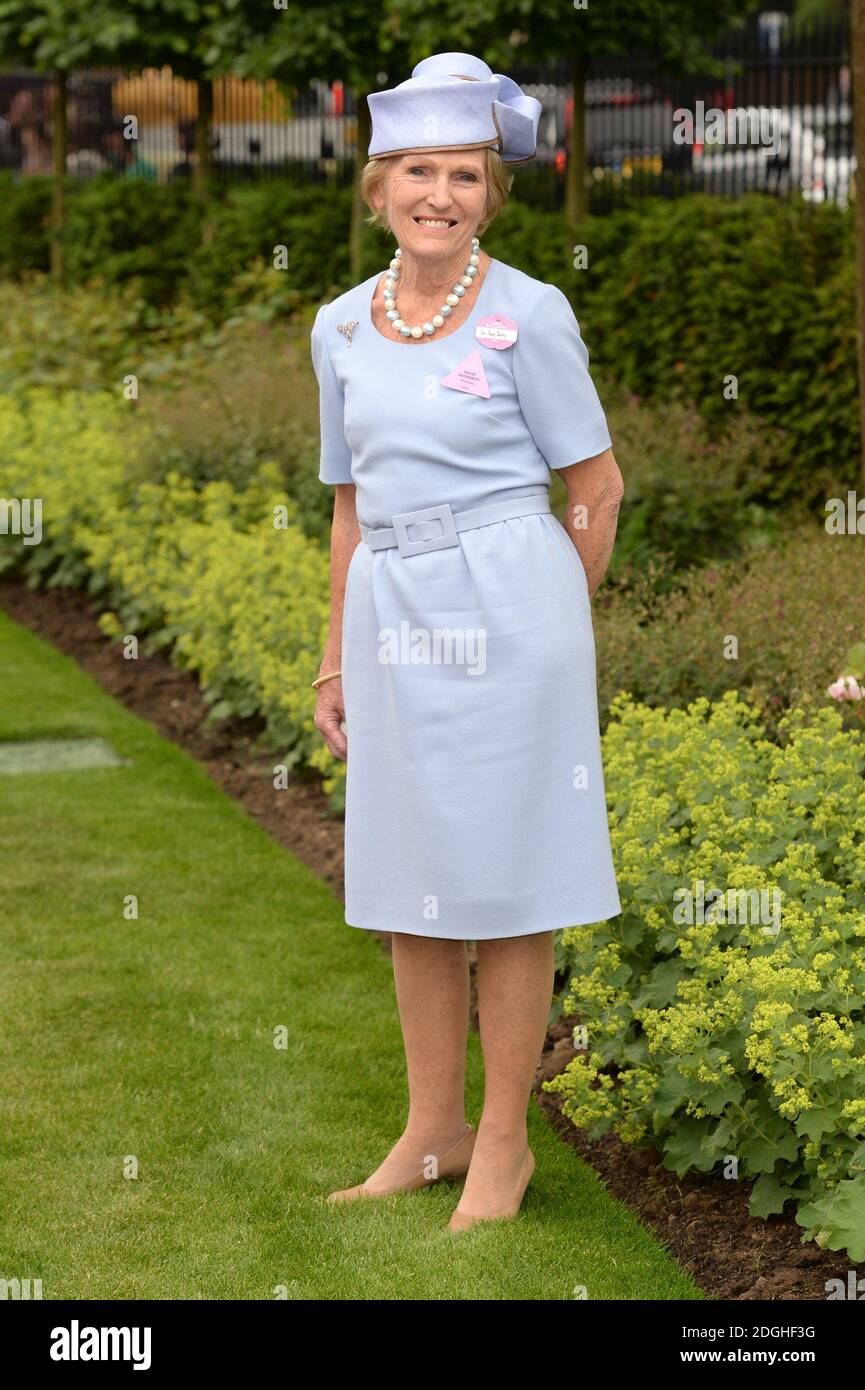 Mary Berry attending Ladies Day at Royal Ascot 2013, Ascot Racecourse ...