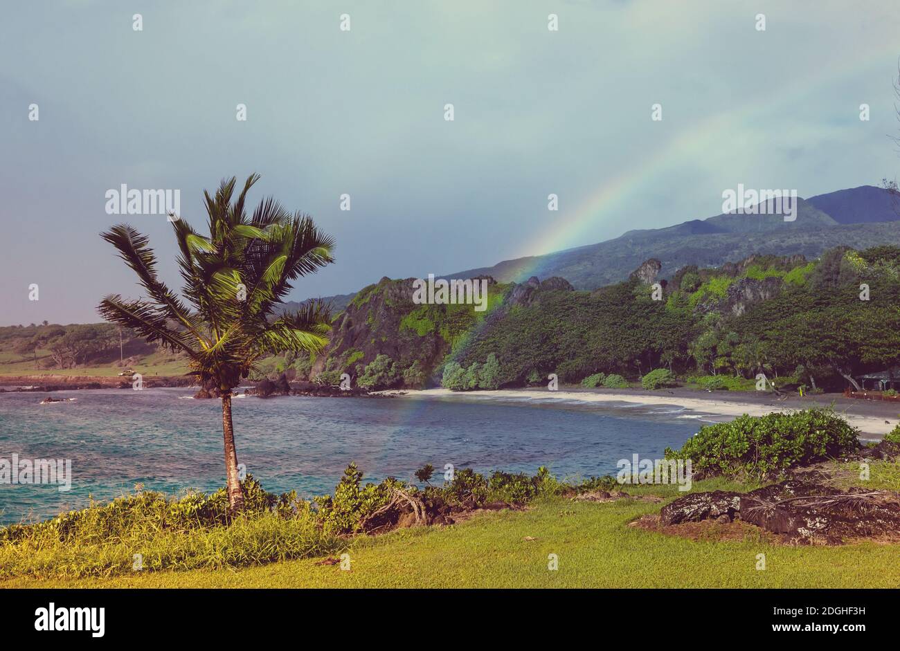 Beautiful tropical landscapes on Maui island, Hawaii Stock Photo - Alamy
