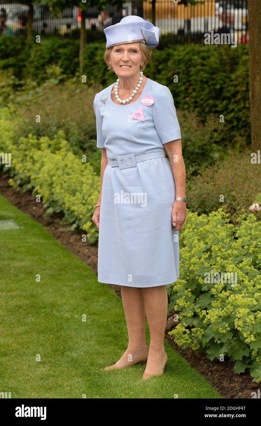 Mary Berry attending Ladies Day at Royal Ascot 2013, Ascot Racecourse ...