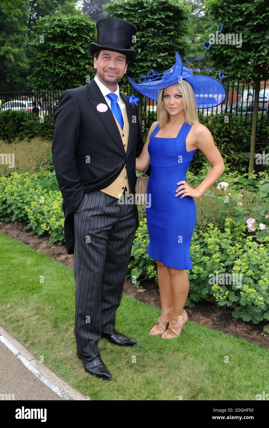 Nick Knowles and girlfriend Jessica Rose Moor attending Ladies Day at ...