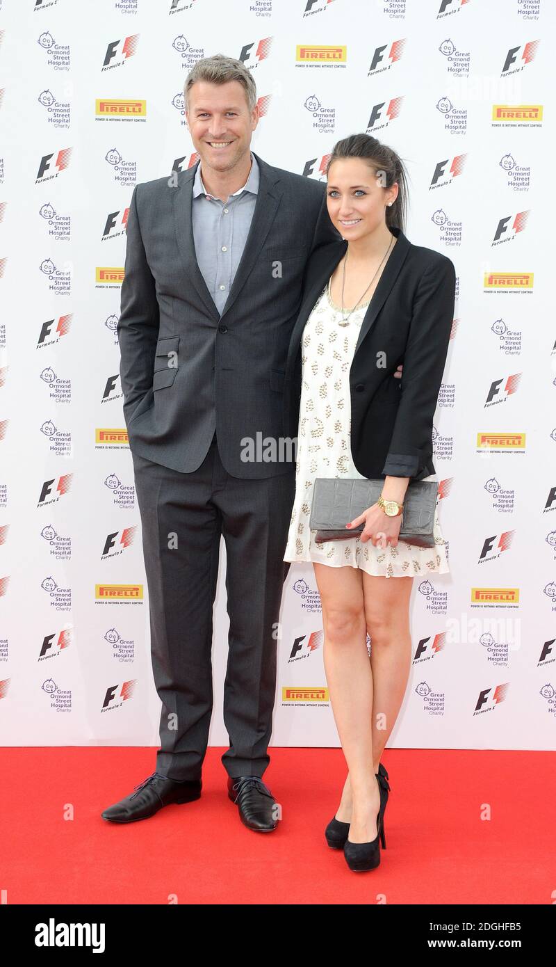 Dan Lobb and GrÃ¡inne Seoige attending the the Formula 1 British Grand ...