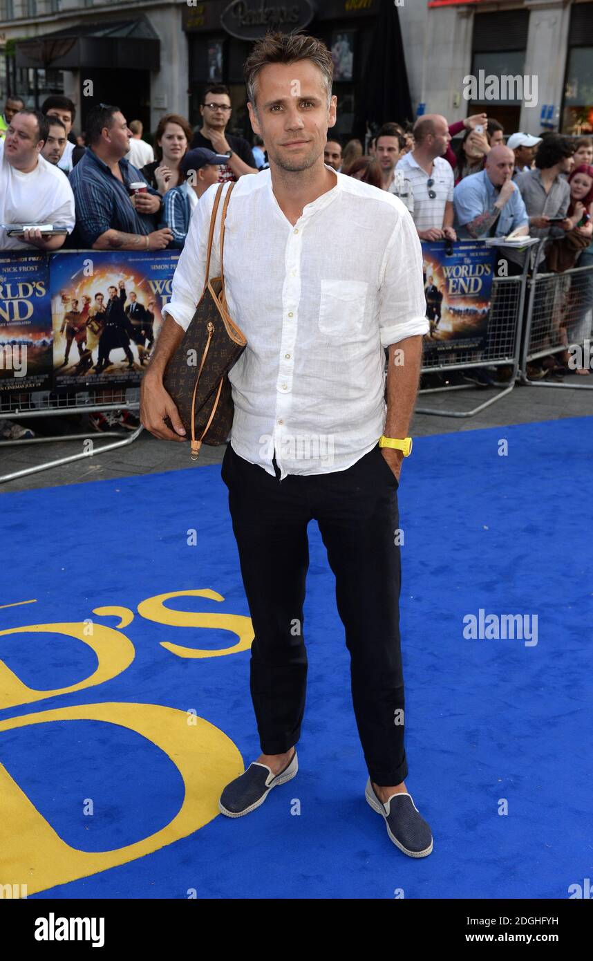 Richard Bacon arriving at the World Premiere of the World's End, Empire ...