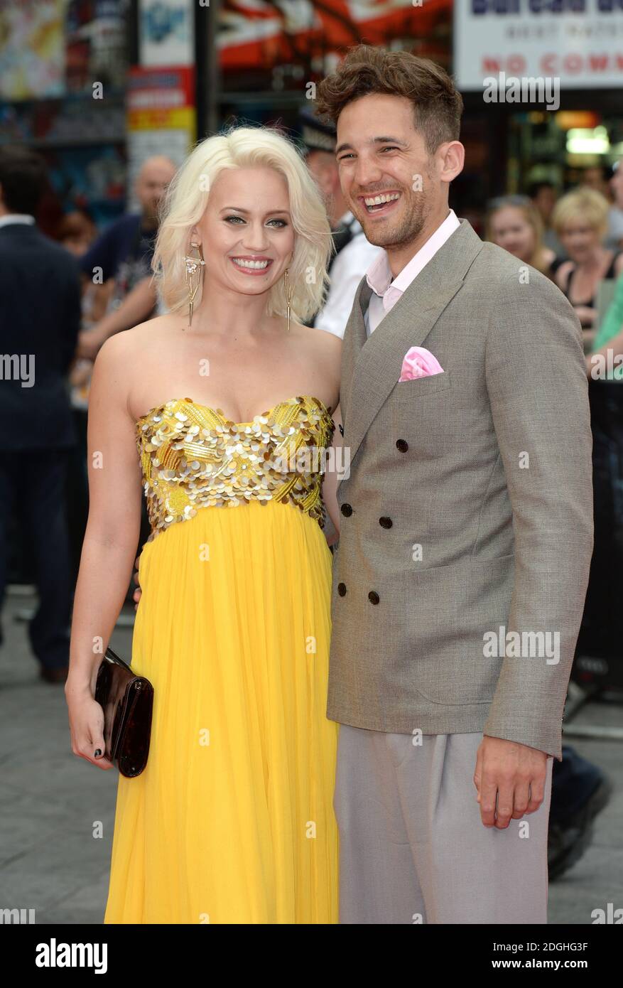 Kimberly Wyatt and Max Rogers arriving at the UK Premiere of The ...