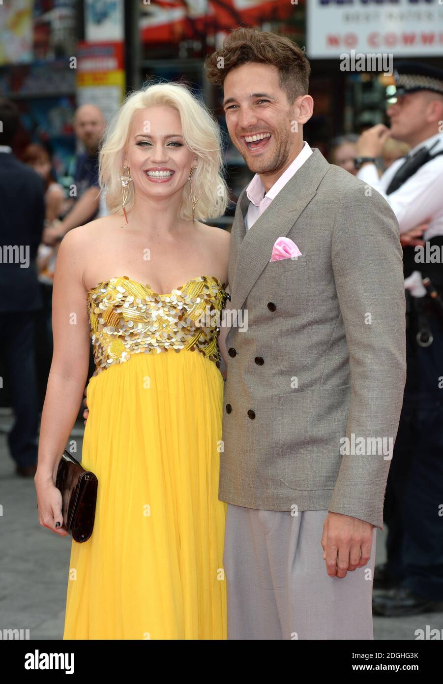 Kimberly Wyatt and Max Rogers arriving at the UK Premiere of The ...