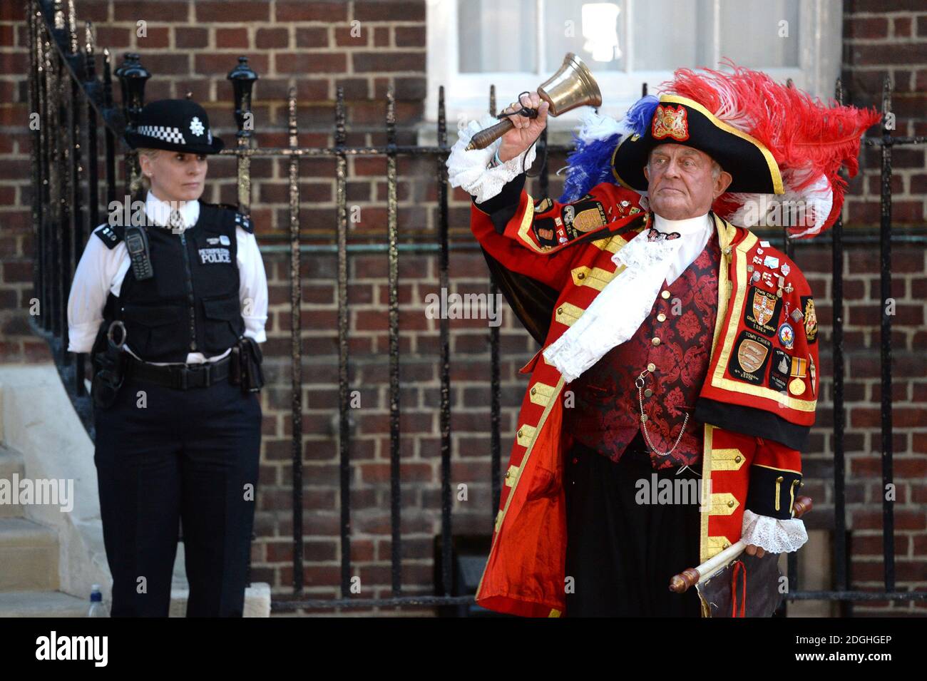 A Town Crier at the announcement of the birth of the new Prince at St ...