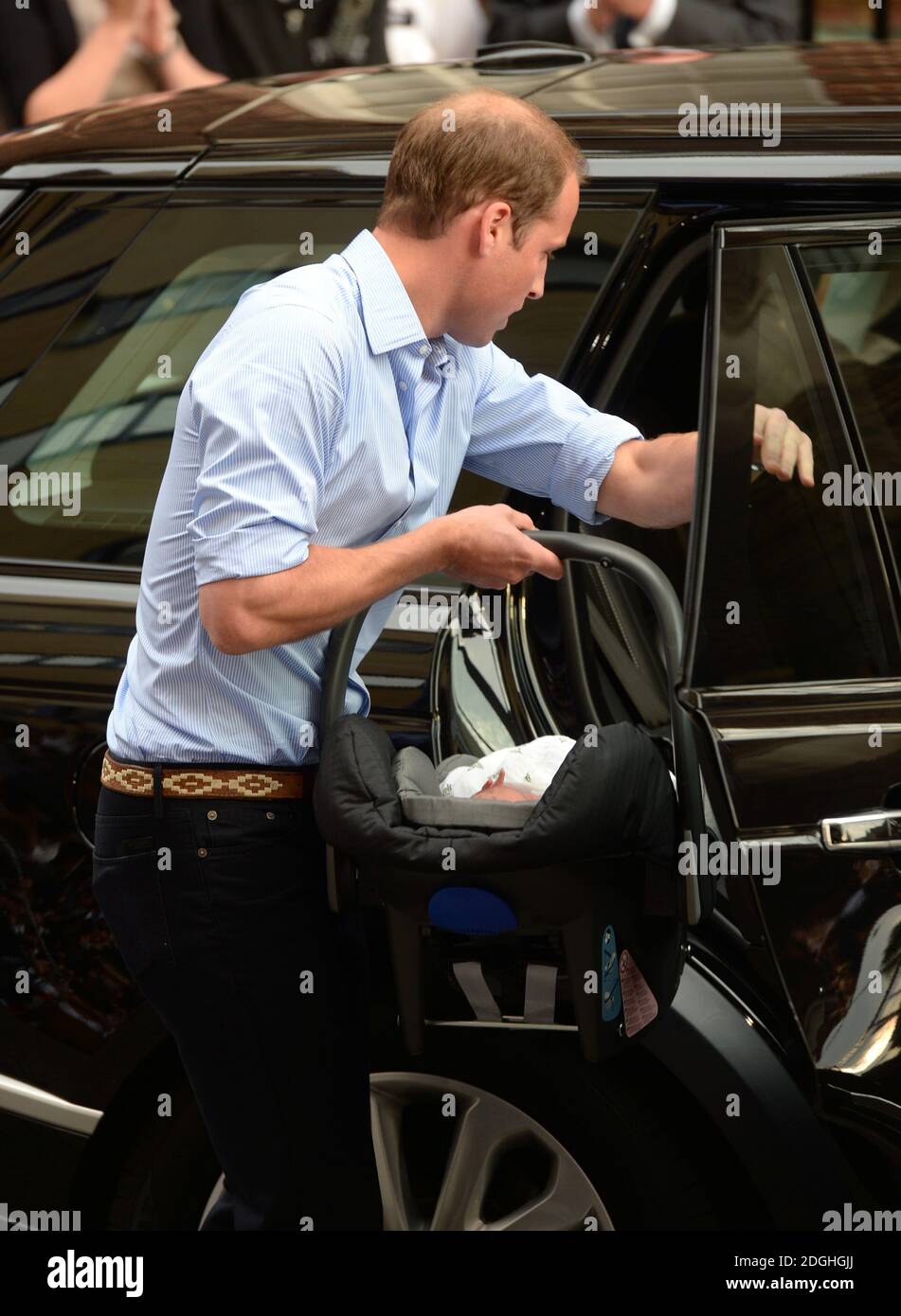 Prince William, The Duke of Cambridge at the Lindo Wing of St Mary's ...