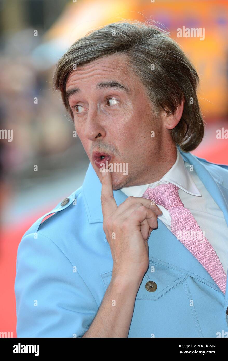 Steve Coogan as Alan Partridge arriving at the London Premiere of Alpha ...