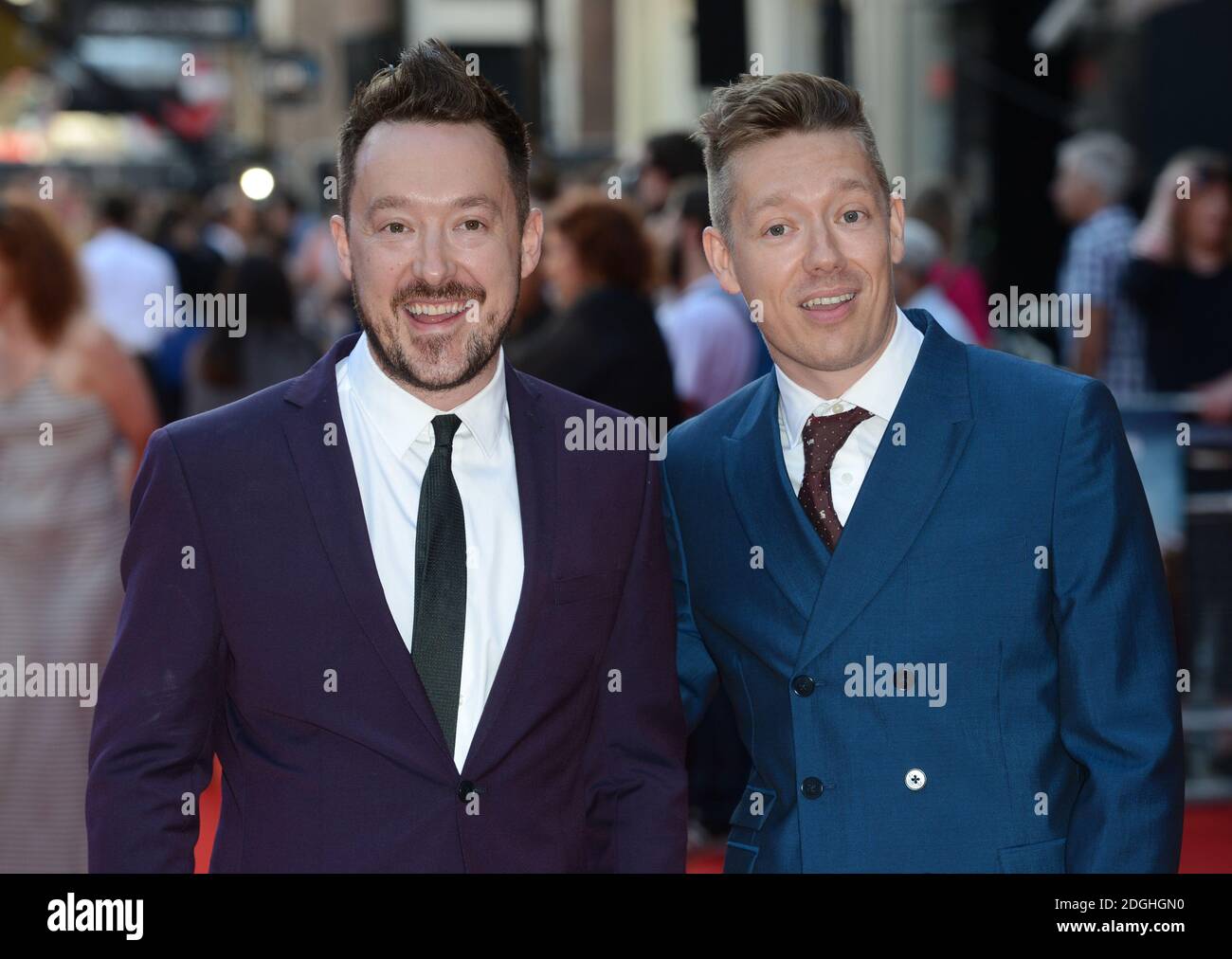 Neil Gibbons and Rob Gibbons arriving at the London Premiere of Alpha ...