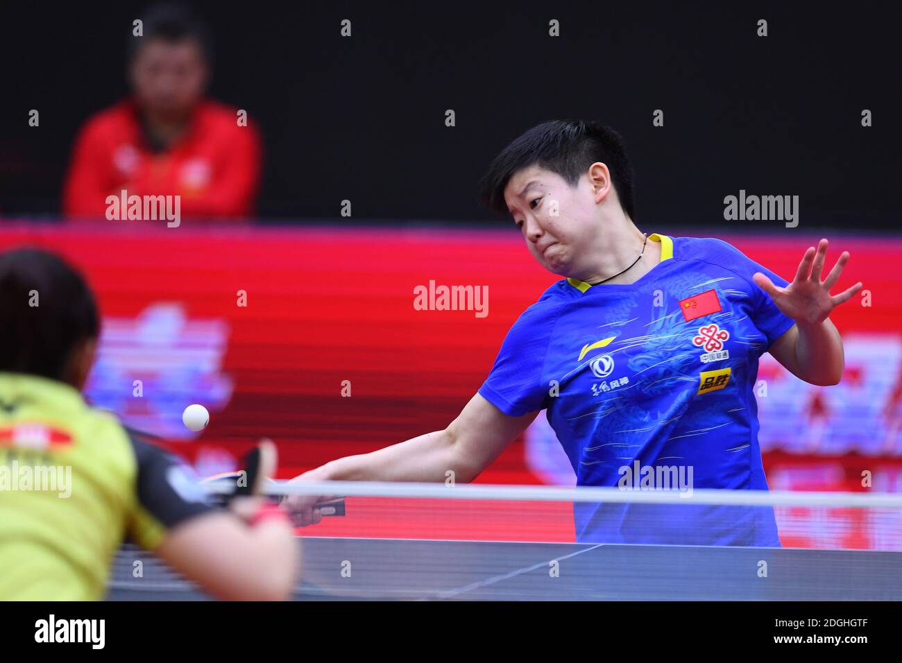 Chinese table tennis player Sun Yingsha plays against Japanese table ...