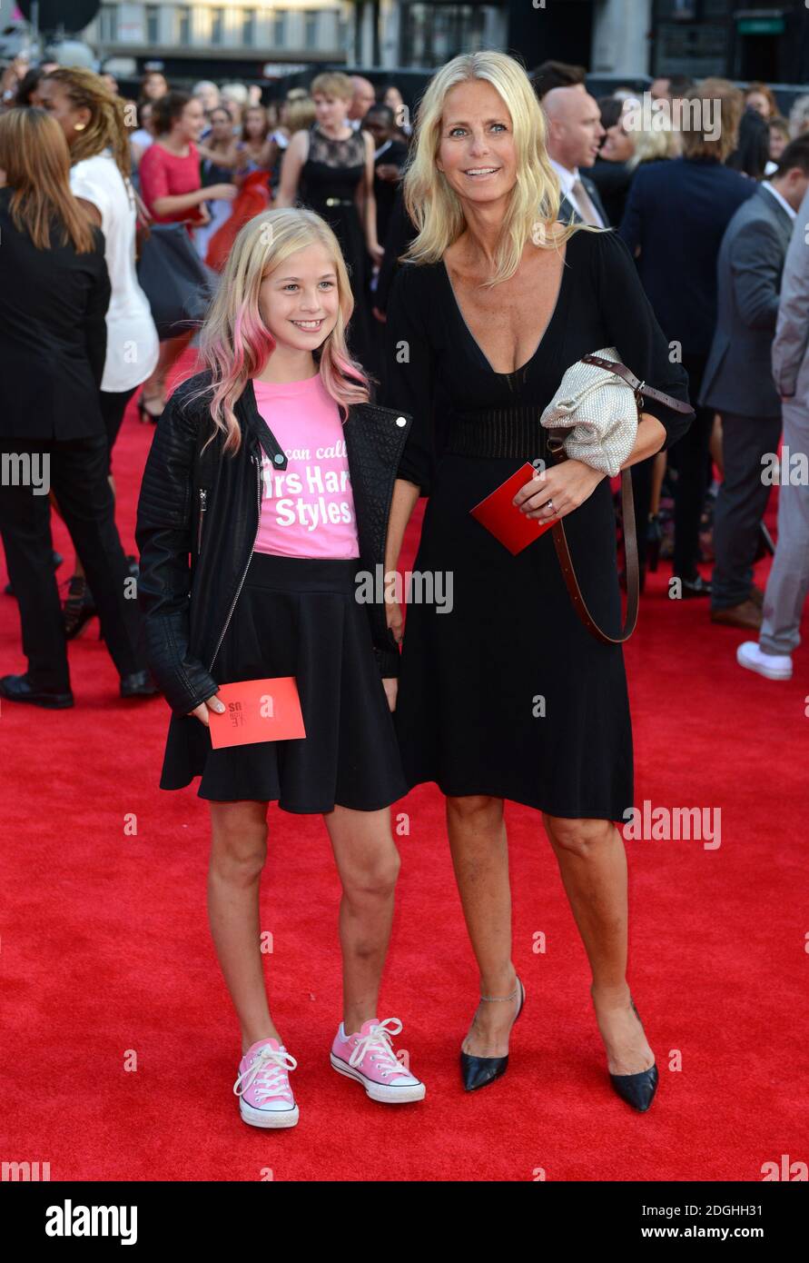 Ulrika Jonsson and daughter attending the UK Premiere of This Is Us ...