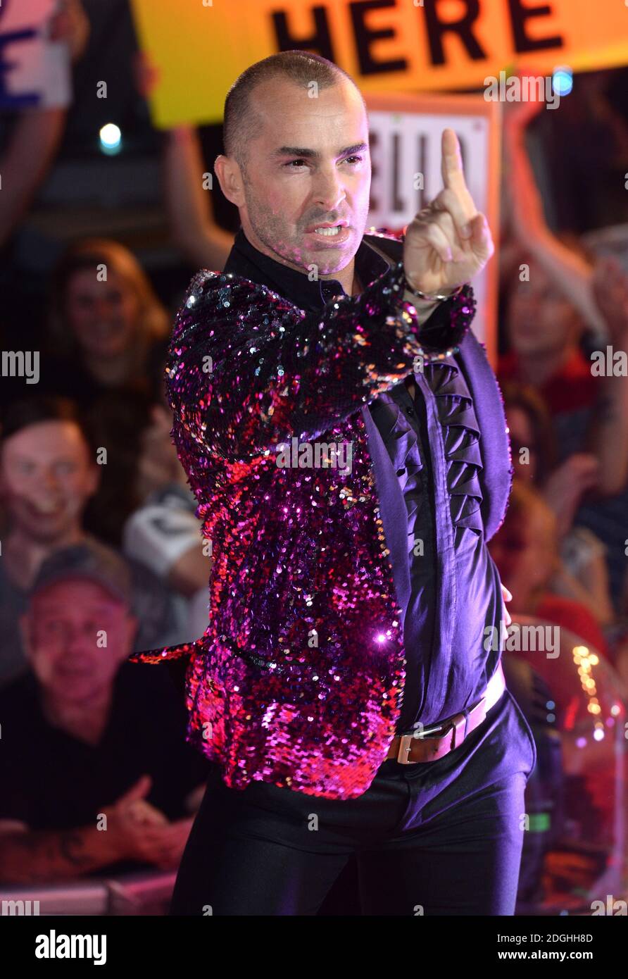 Louis Spence arriving at the Celebrity Big Brother House, Elstree ...