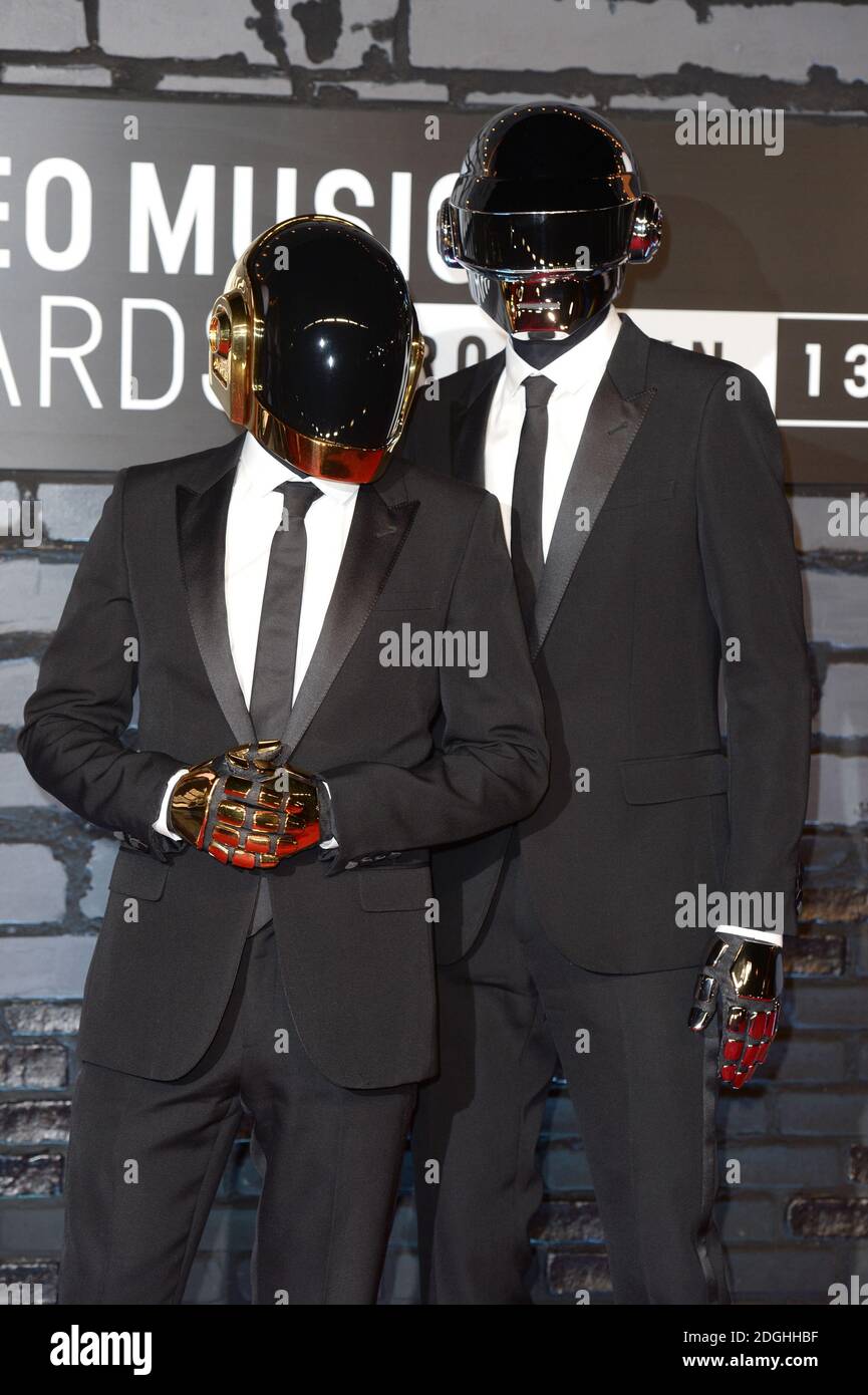 Daft Punk arriving at the MTV Video Music Awards 2013, The Barclay ...