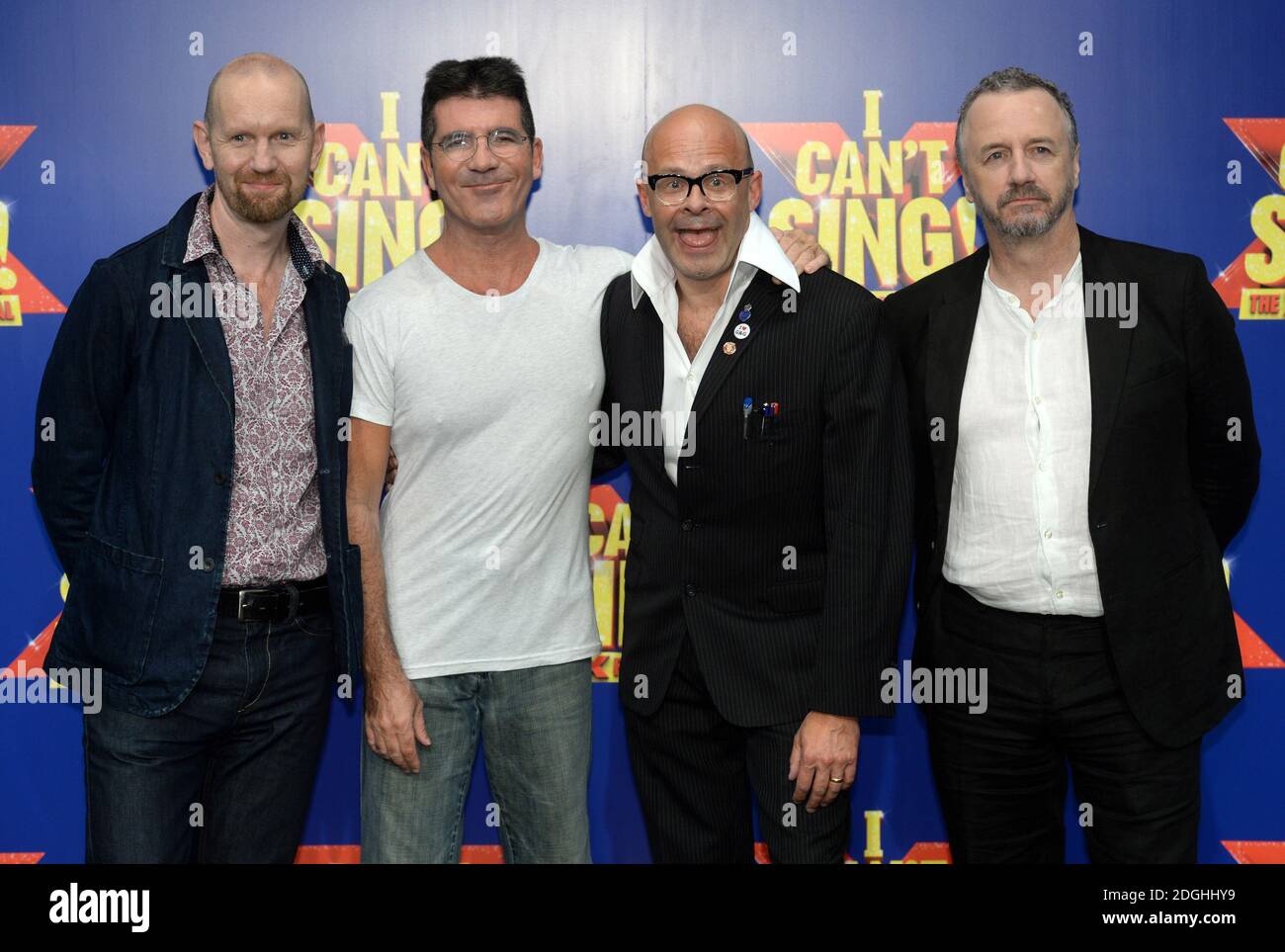 Sean Foley, Simon Cowell, Harry Hill and Steve Brown at the launch of I ...