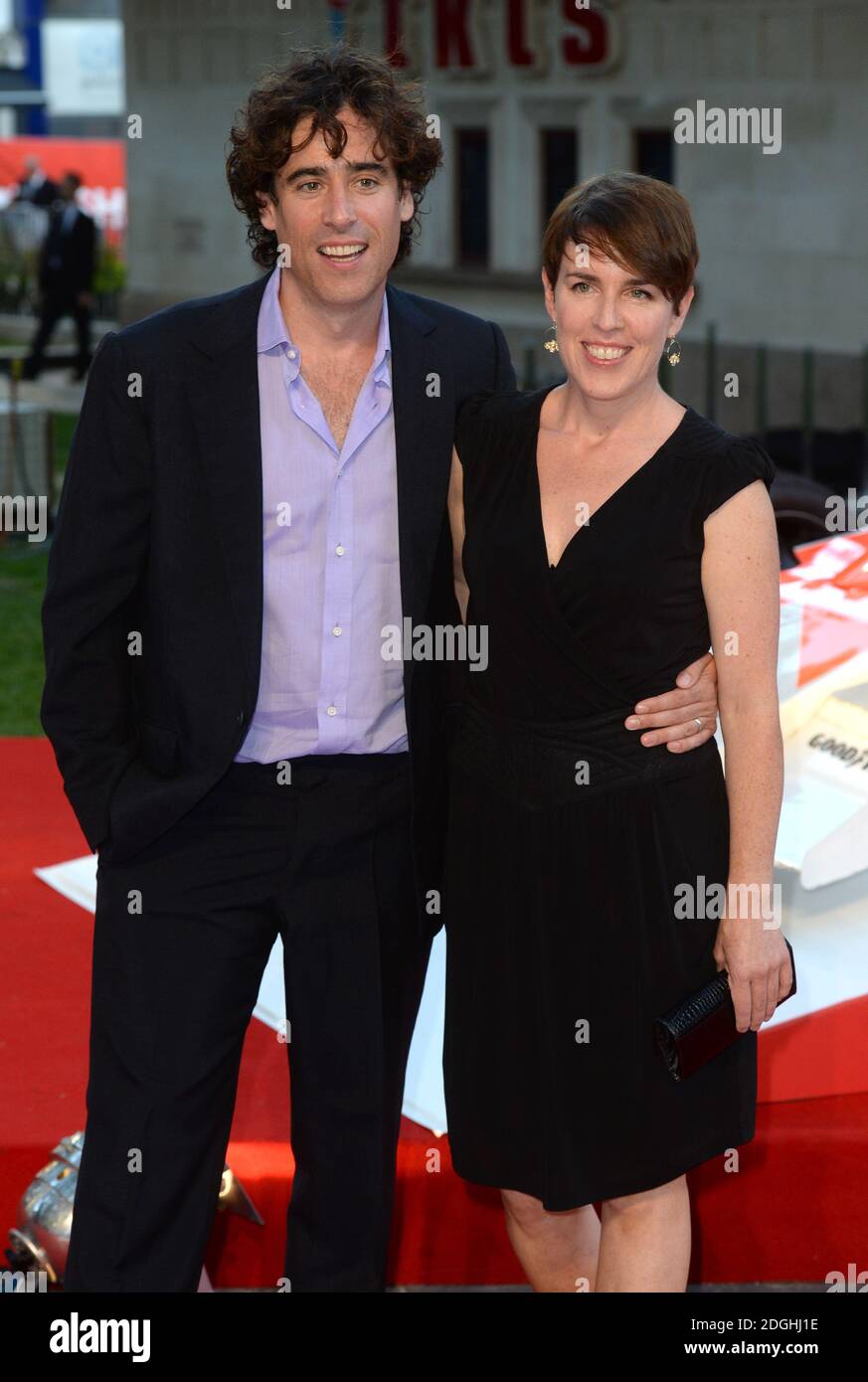 Stephen Mangan and wife Louise Delamere arriving at the World Premiere ...