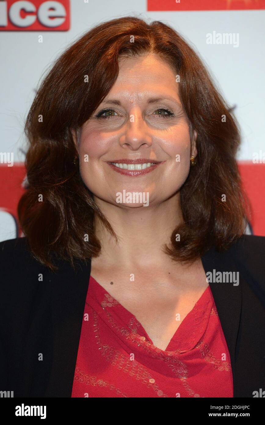 Rebecca Front arriving at The TV Choice Awards 2013, The Dorchester ...