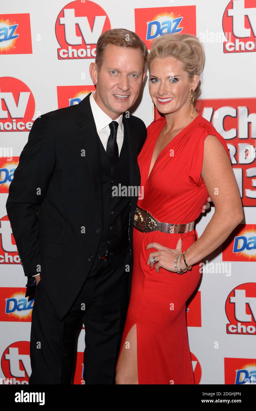 Jeremy Kyle and wife arriving at The TV Choice Awards 2013, The ...