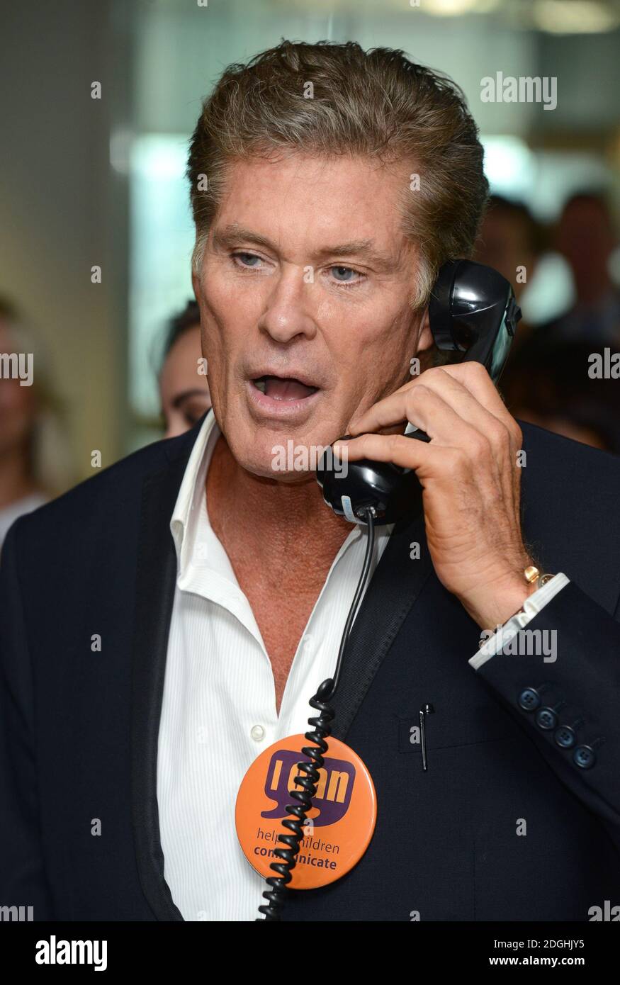 David Hasslehoff attending the BGC Charity Day, Barclays, Canary Wharf ...