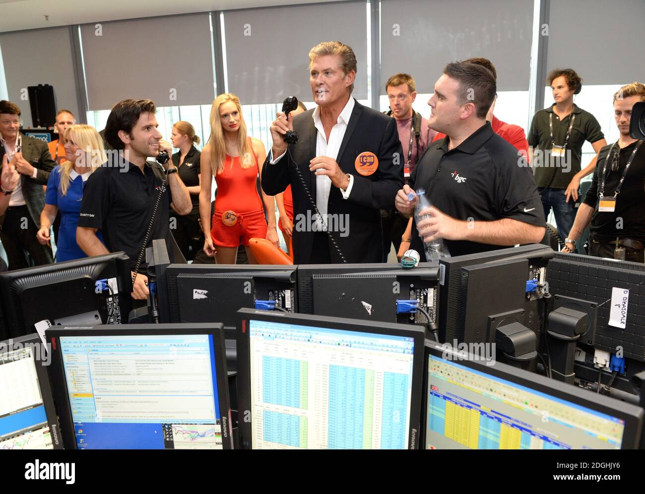 David Hasslehoff attending the BGC Charity Day, Barclays, Canary Wharf ...