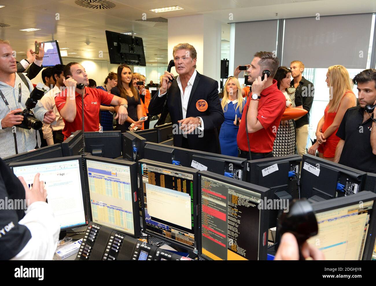 David Hasslehoff attending the BGC Charity Day, Barclays, Canary Wharf ...