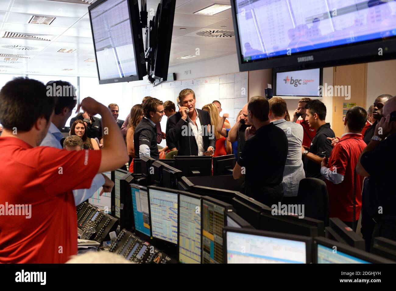 David Hasslehoff attending the BGC Charity Day, Barclays, Canary Wharf ...