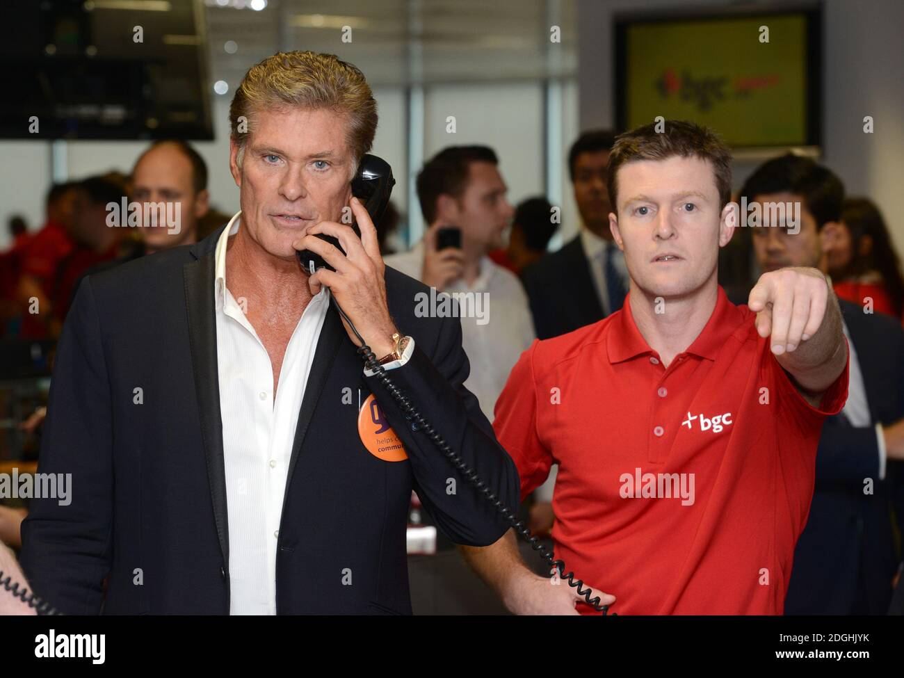 David Hasslehoff attending the BGC Charity Day, Barclays, Canary Wharf ...