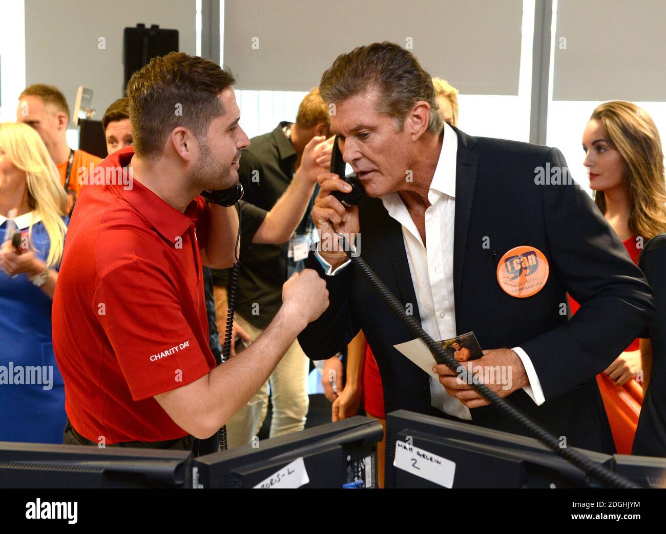 David Hasslehoff attending the BGC Charity Day, Barclays, Canary Wharf ...